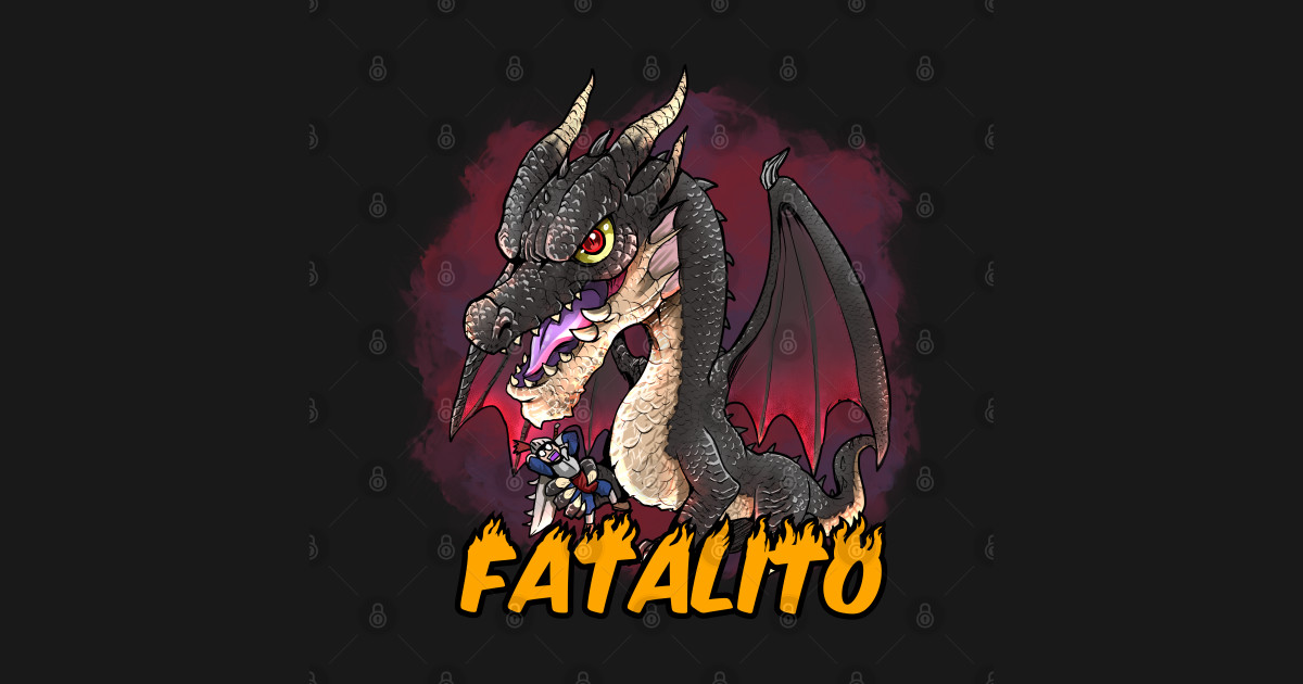 FATALIS The black dragon (FATALITO) - Monster Hunter - T-Shirt | TeePublic