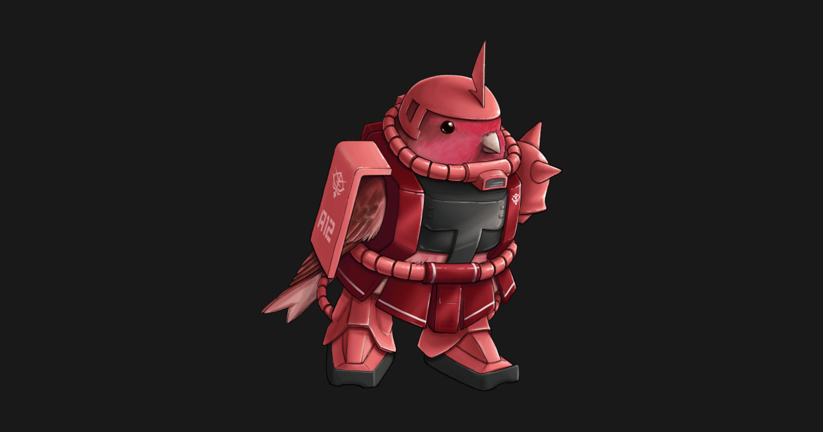MS-06S Zaku II Gunbirb - Gundam - T-Shirt | TeePublic