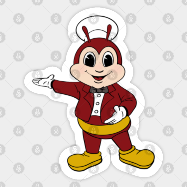 JOLLIBEE WELCOME CUTE MASCOT FILIPINO - Jollibee - Sticker | TeePublic