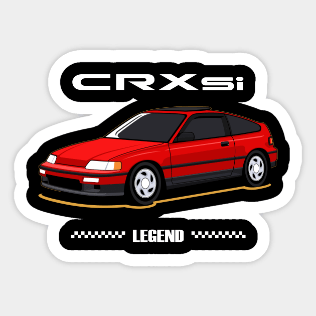 CRX SI JDM Classic Cars - Cr X - Sticker | TeePublic