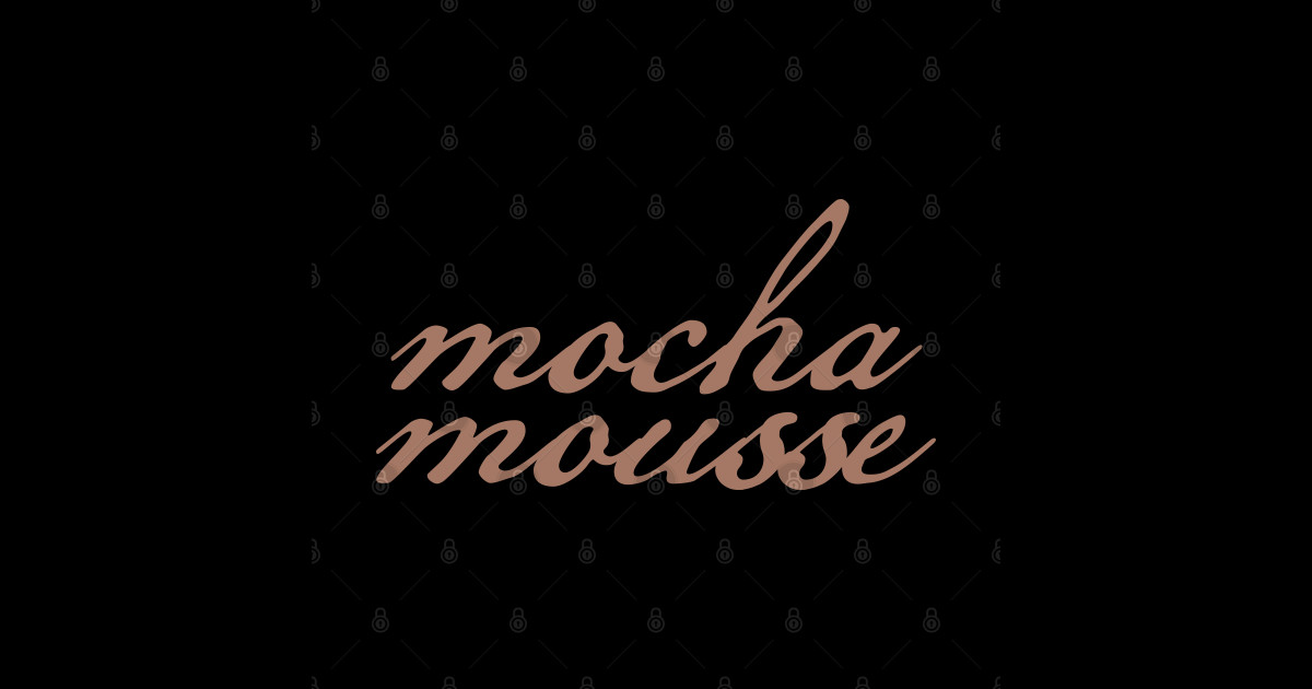 Mocha Mousse Script Color of the Year 2025 - Mocha Mousse - Sticker ...