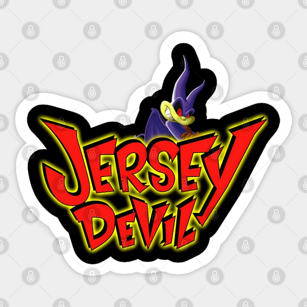 Jersey Devil Logo - Jersey Devil Logo - Sticker | TeePublic