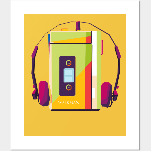 walkman retro pop art - Music - Posters and Art Prints | TeePublic