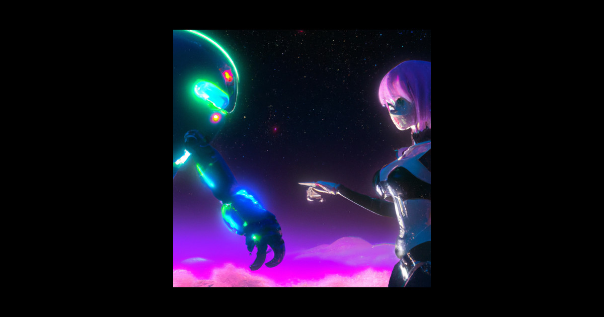 Anime Girl First Contact - Anime Girl - Sticker | TeePublic