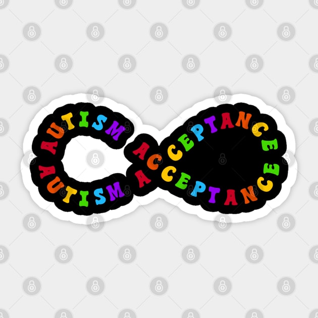 Autism Acceptance In Infinity Symbol Shape - Autism Acceptance ...