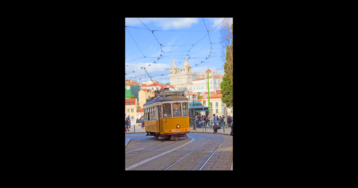 28. tram in Lisbon - 28 - Sticker | TeePublic