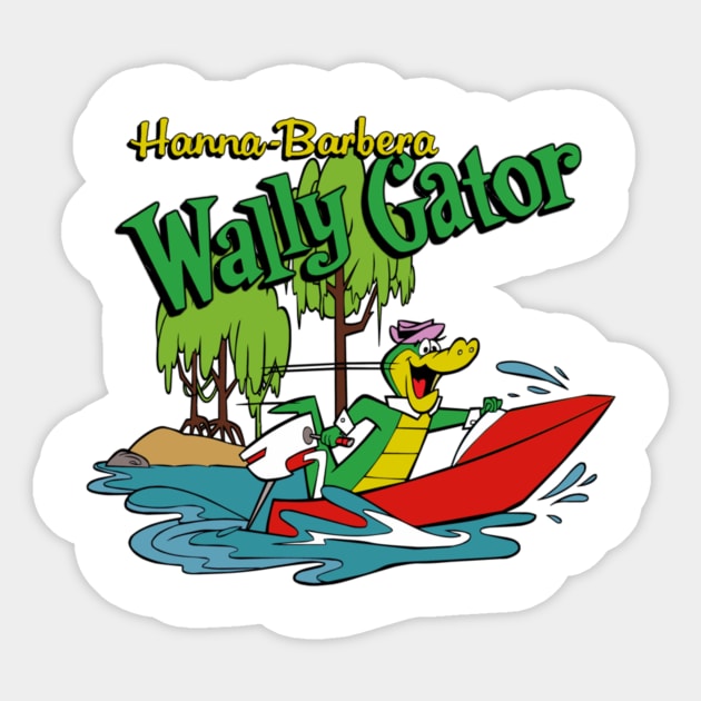 Wally Gator Motor Boating - Wally Gator Motor Boating - Sticker | TeePublic
