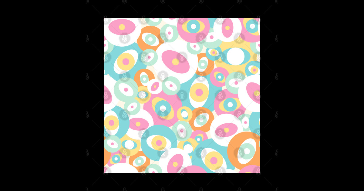 Colorful pastel eyes of cute monsters - Cute Monsters - Sticker | TeePublic