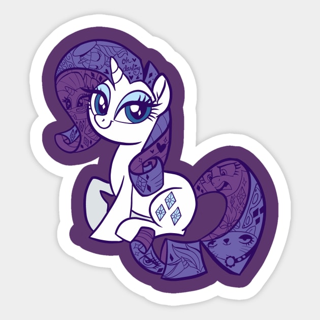 Rarity - My Little Pony - Sticker | TeePublic