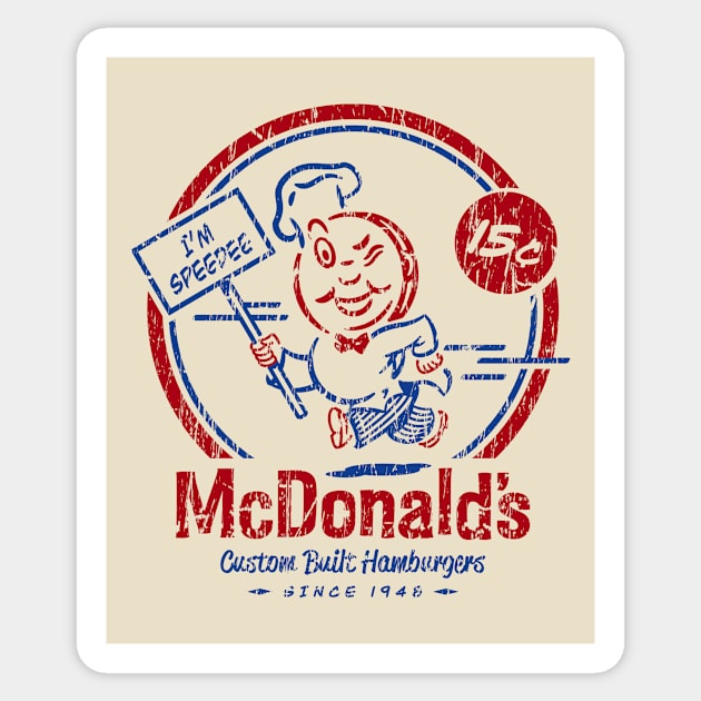 Vintage McDonald's logo - Restaurant - Sticker | TeePublic