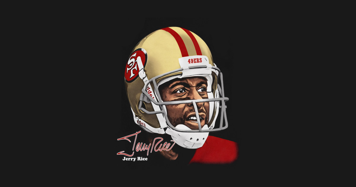 Jerry Rice Watercolor Art - Jerry Rice - T-Shirt | TeePublic
