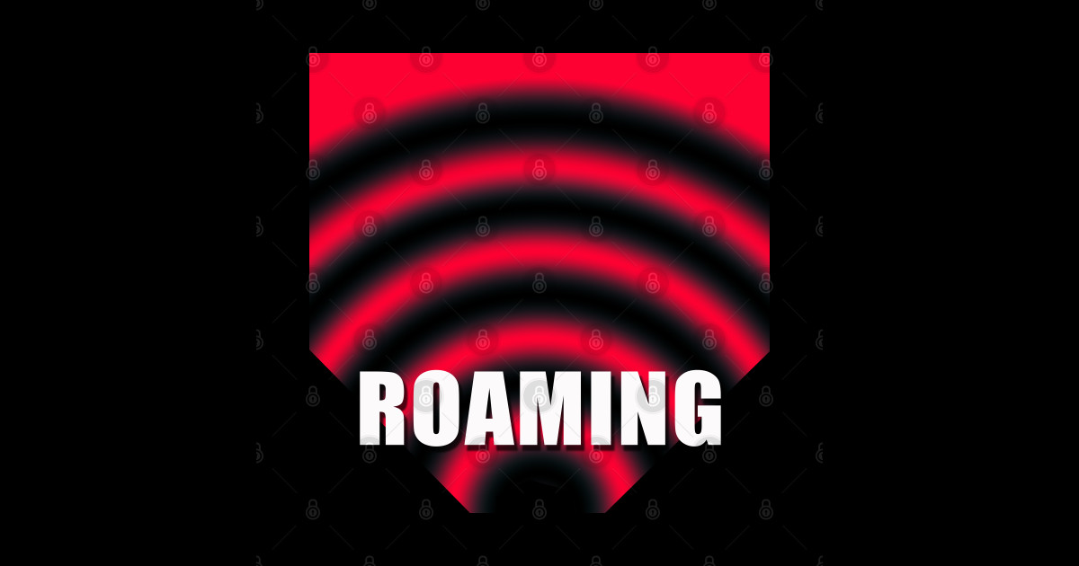 Roaming Symbol by Jan Marvin - Roaming - Sticker | TeePublic