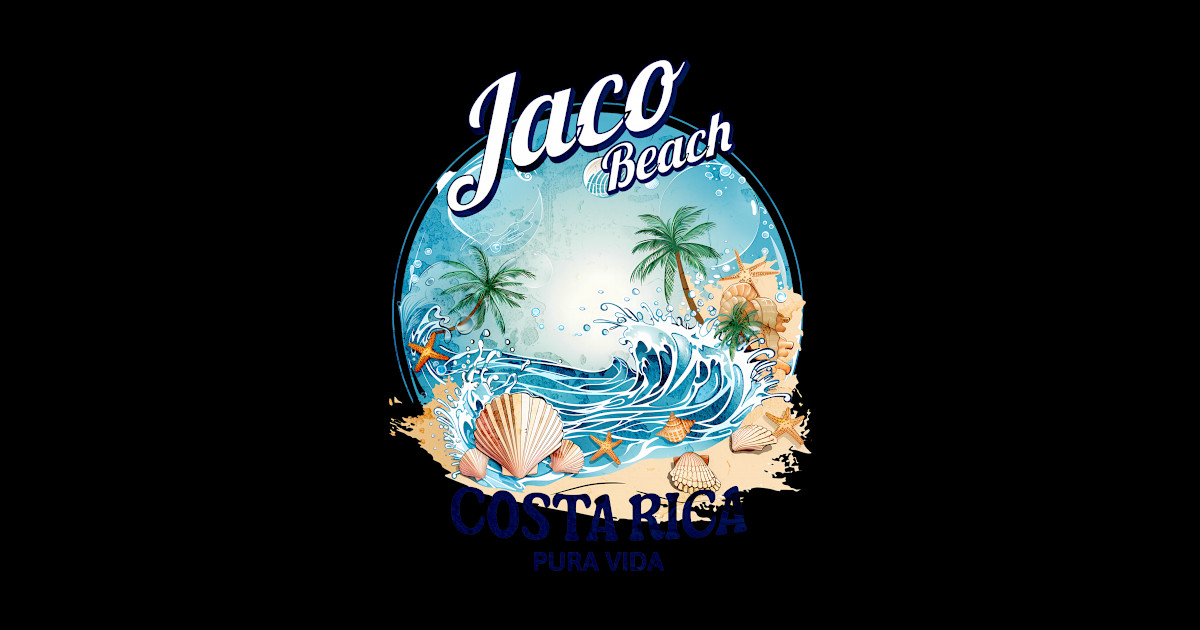 Jaco Beach - Costa Rica 🏖️ - Costa Rica - Sticker | TeePublic