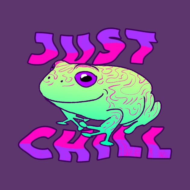 chill frog - Frogs - T-Shirt | TeePublic