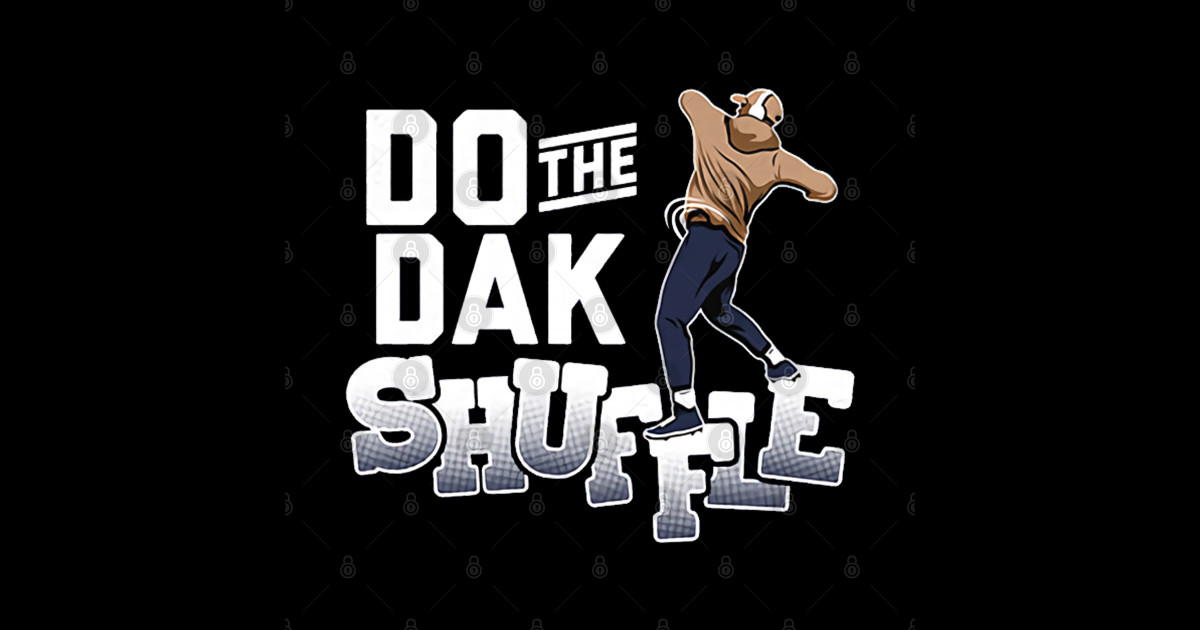 Dak Prescott Do The Dak Shuffle - Dak Prescott - Sticker | TeePublic