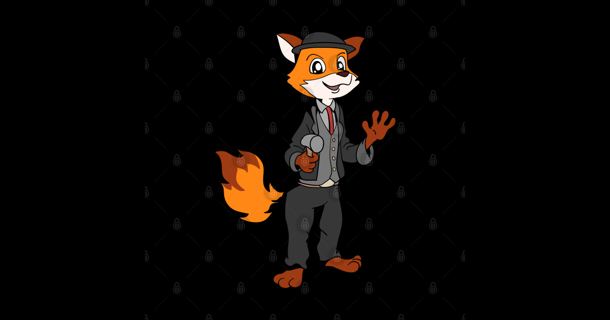 Comic fox as carpenter - Fox Carpenter - Sticker | TeePublic