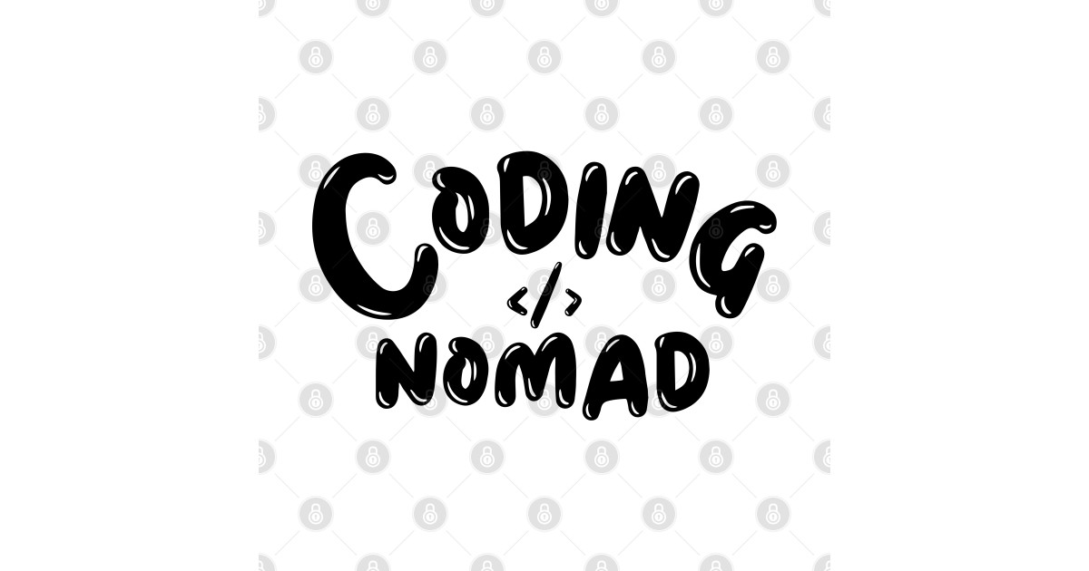 Coding nomad (stella font) - Coding - T-Shirt | TeePublic