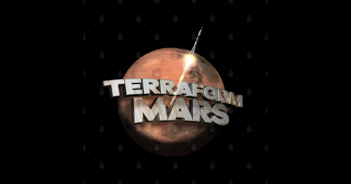Terraform Mars 3D logo - Mars - Sticker | TeePublic