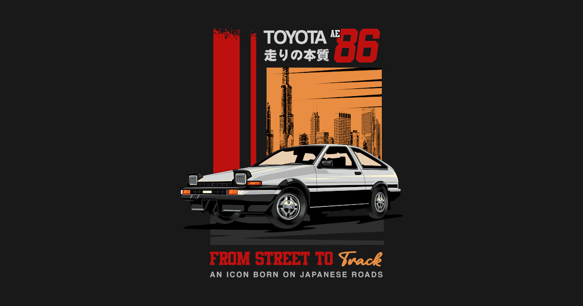 Toyota AE86 Retro - Toyota Ae86 - T-Shirt | TeePublic