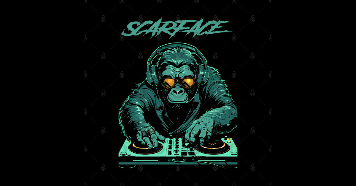 SCARFACE RAPPER - Scarface Rapper - Sticker | TeePublic