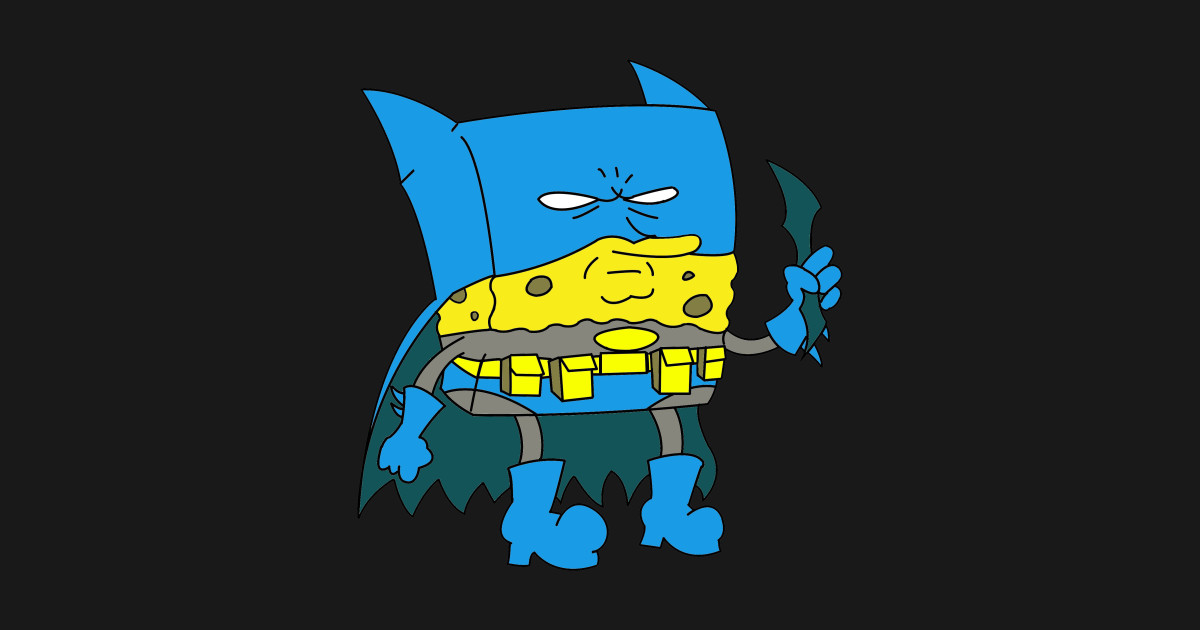 Bat Sponge - Spongebob Squarepants - T-Shirt | TeePublic
