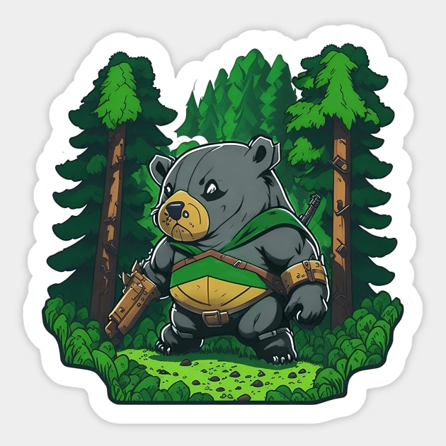 Combat Wombat - Combat Wombat - Sticker | TeePublic