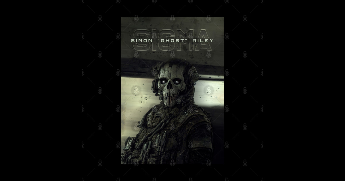 Simon Sigma Ghost Riley - Ghst - Sticker | TeePublic