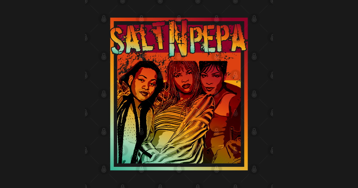 Salt N Pepa || Retro poster - Salt N Pepa - T-Shirt | TeePublic