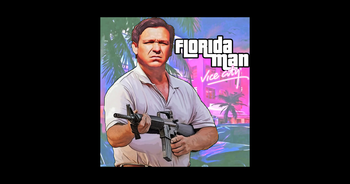 Ron DeSantis Florida Man - Ron Desantis - Sticker | TeePublic