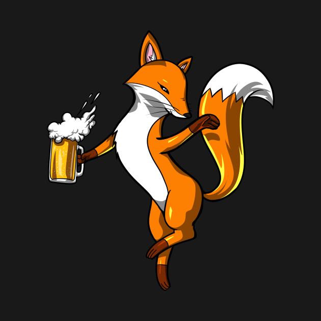 Fox Beer Party - Fox Beer - T-Shirt | TeePublic