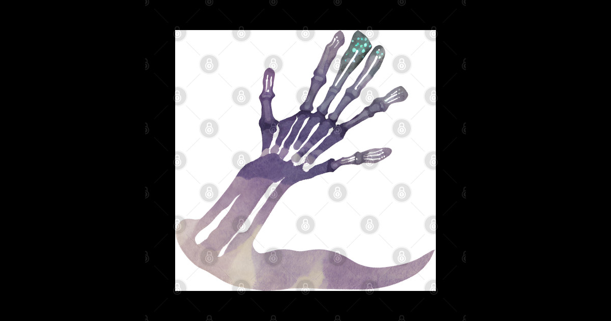 Ghostly Arm Skeleton Design - Ghostly Skeleton - Sticker | TeePublic