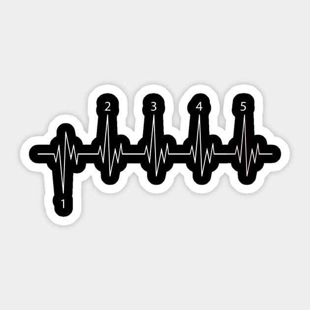 Motorbike motorcyclist heartbeat gears - Gift Idea - Sticker | TeePublic