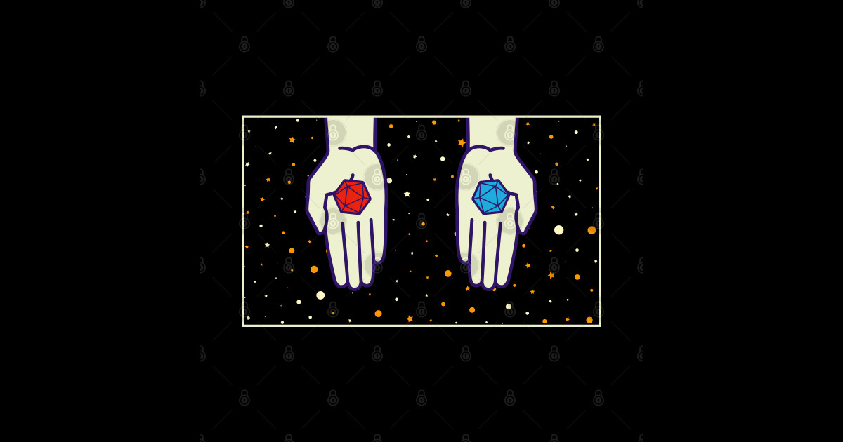 Red Pill and Blue Pill D20 Dice Tabletop RPG - Dungeons And Dragons ...