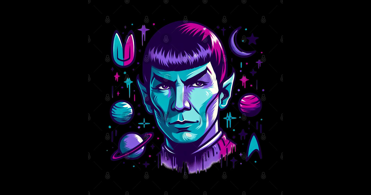 Mr. Spock - Graffiti - Spock - Sticker | TeePublic