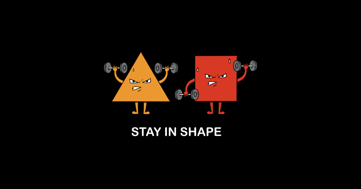 Gym stay in shape - Gym - Sticker | TeePublic