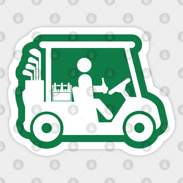 Golf Cart golfer drinking beer - Golf Cart Golfer Drinking Beer ...