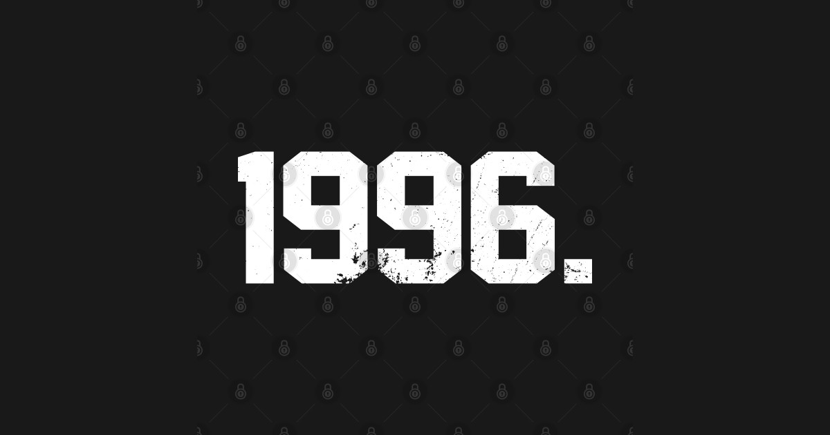 1996 // Years Vintage Style - 1996 - T-Shirt | TeePublic
