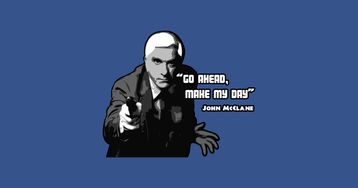 Go Ahead Make My Day Misquote - Weapon - T-Shirt | TeePublic