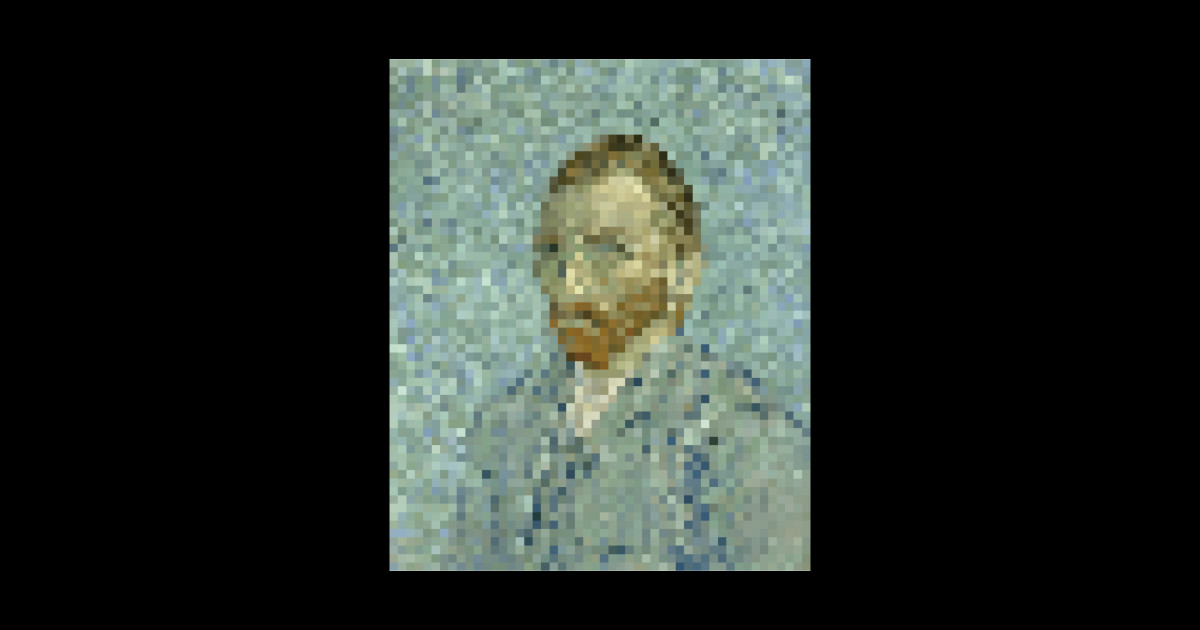 Van Gogh Self Portrait Pixel Art - 16 Bit - Posters and Art Prints ...