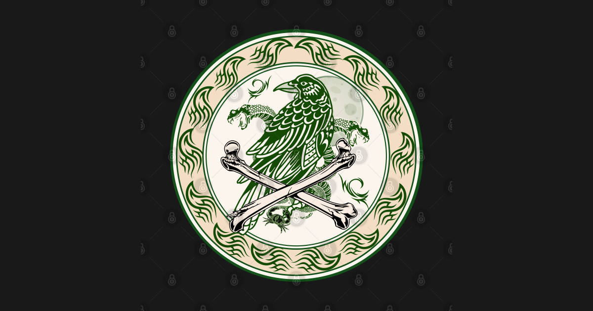 Raven Snakes and Runes - Raven - T-Shirt | TeePublic