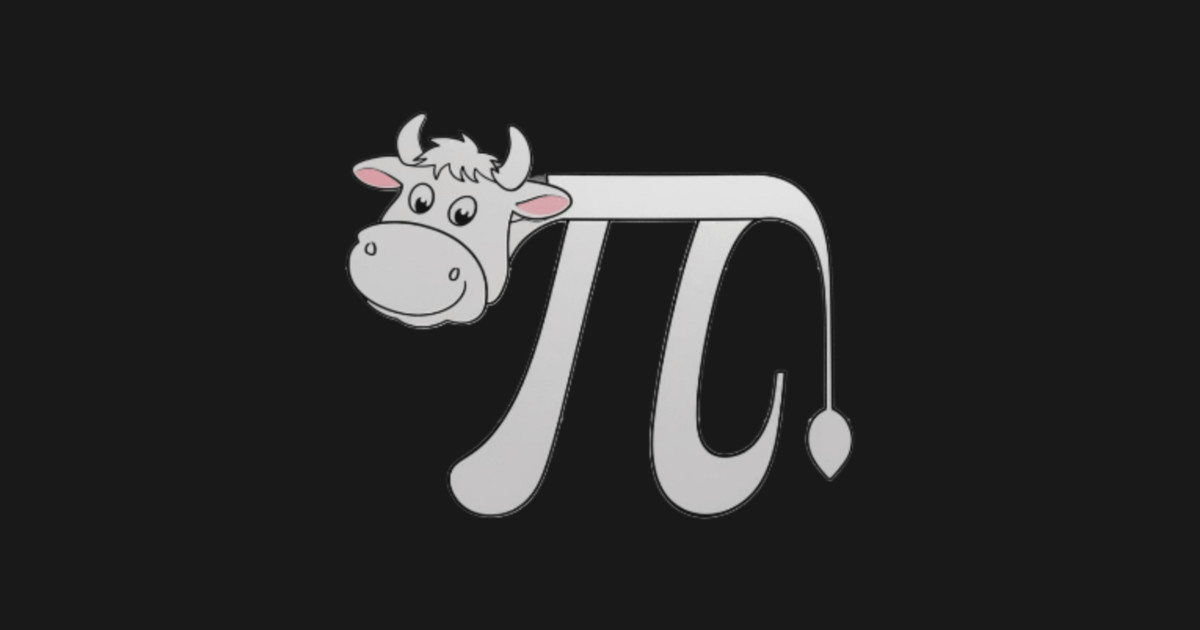 Cow Pi - Funny Cow Pun - T-Shirt | TeePublic