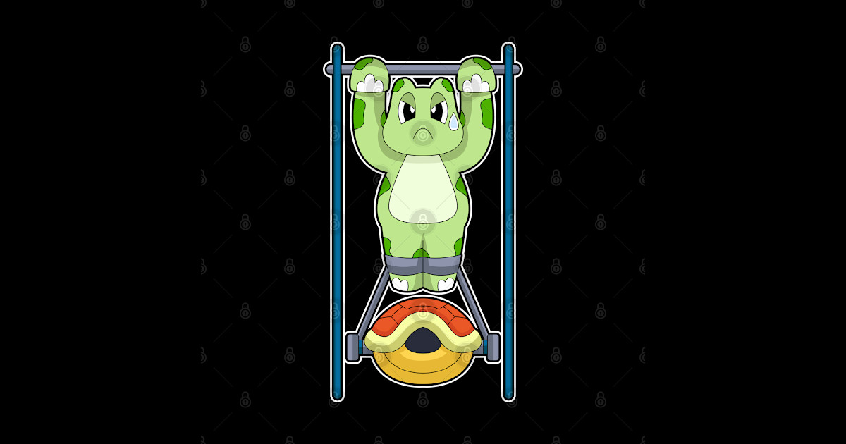 Turtle Bodybuilder Pull ups Fitness - Bodybuilding - Sticker | TeePublic
