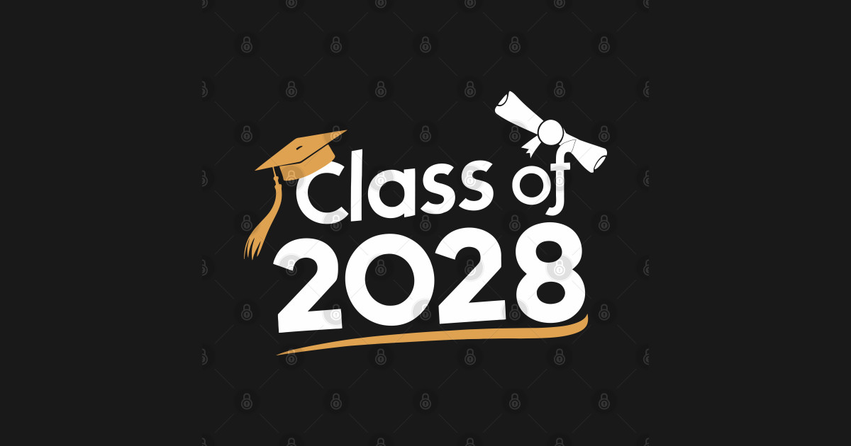 Class of 2028 Graduation Party Graduate High School - Class Of 2028 - T ...