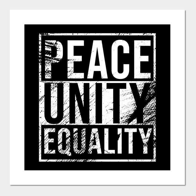 Peace Unity Equality - Antifa - Posters and Art Prints | TeePublic
