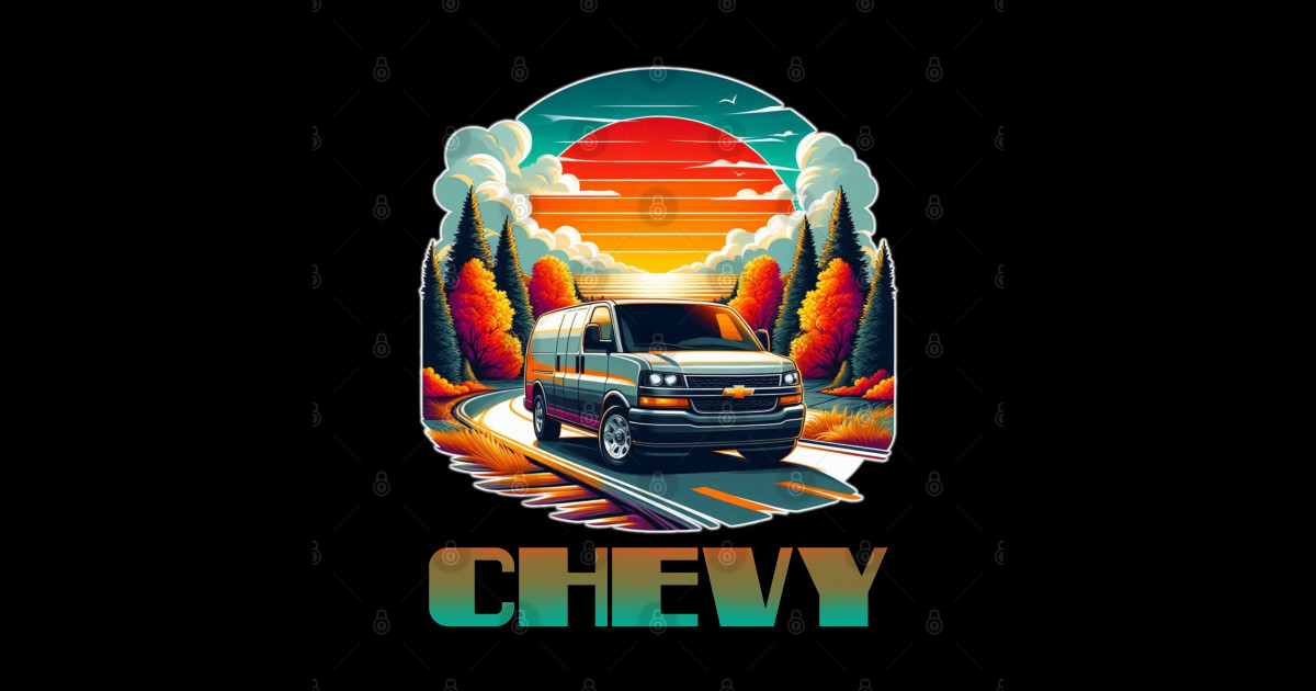 Chevy Express Cargo van - Chevy Express Van - Sticker | TeePublic
