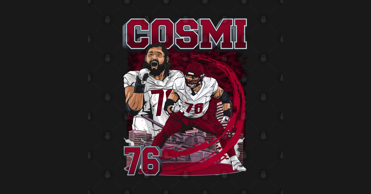 Sam Cosmi Player Name Number - Sam Cosmi - T-Shirt | TeePublic