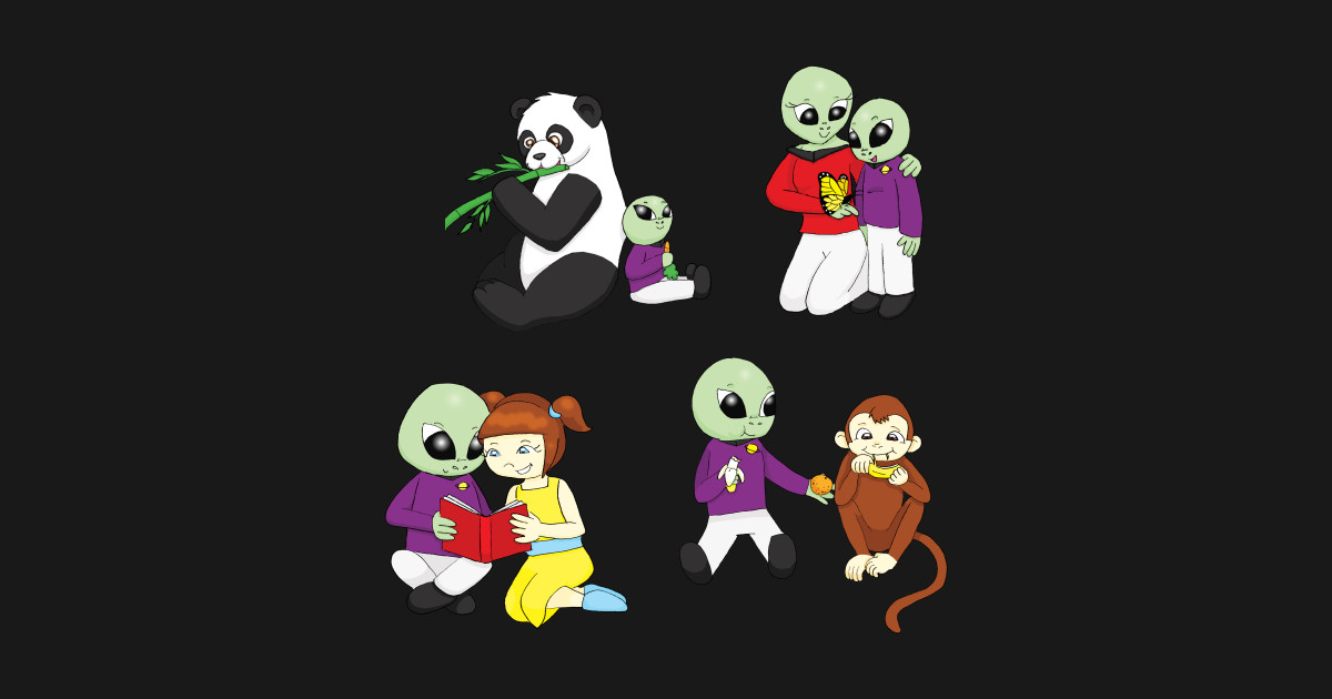 Starlight the Alien Sticker Pack - Alien - T-Shirt | TeePublic