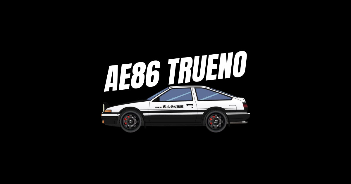 Drifter Ae86 trueno { INITIAL D } - Ae86 - Sticker | TeePublic