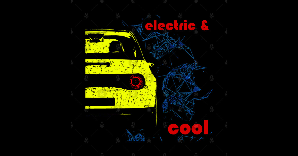 Cool electric car - E Car Electric Vehicle Car - Sticker | TeePublic