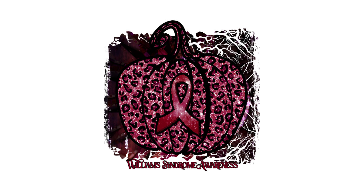 Williams Syndrome Awareness - leopard pumpkin ribbon - Williams ...
